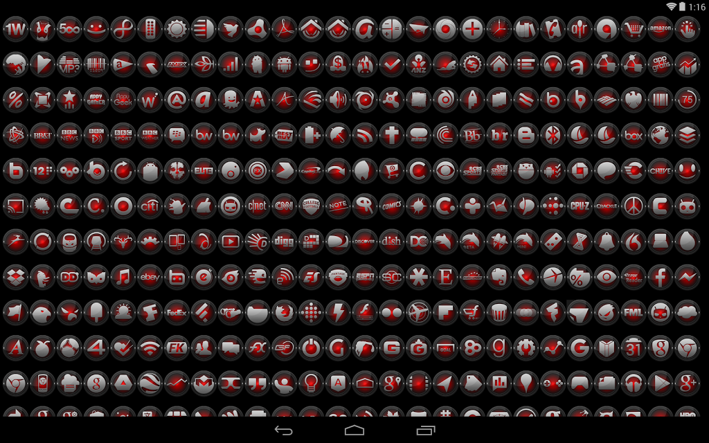 Black and Red – Icon Pack v2.5.7 Apk - Salas Android